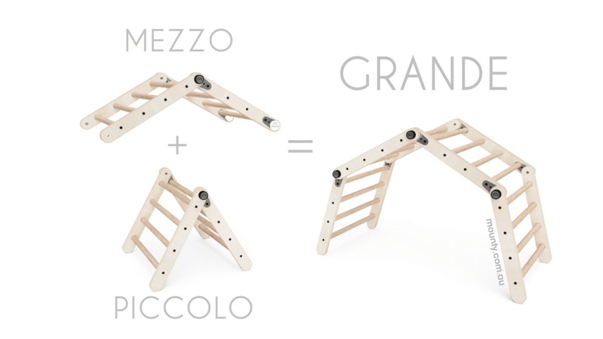 PICCOLO, Modifiable climbing pikler frame | MOUNTY